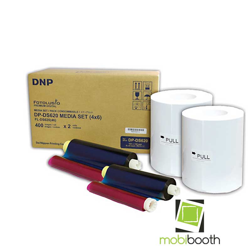 DNP DS620A Photo Printer & 4x6 Media Bundle | Mobibooth® Photo Booths